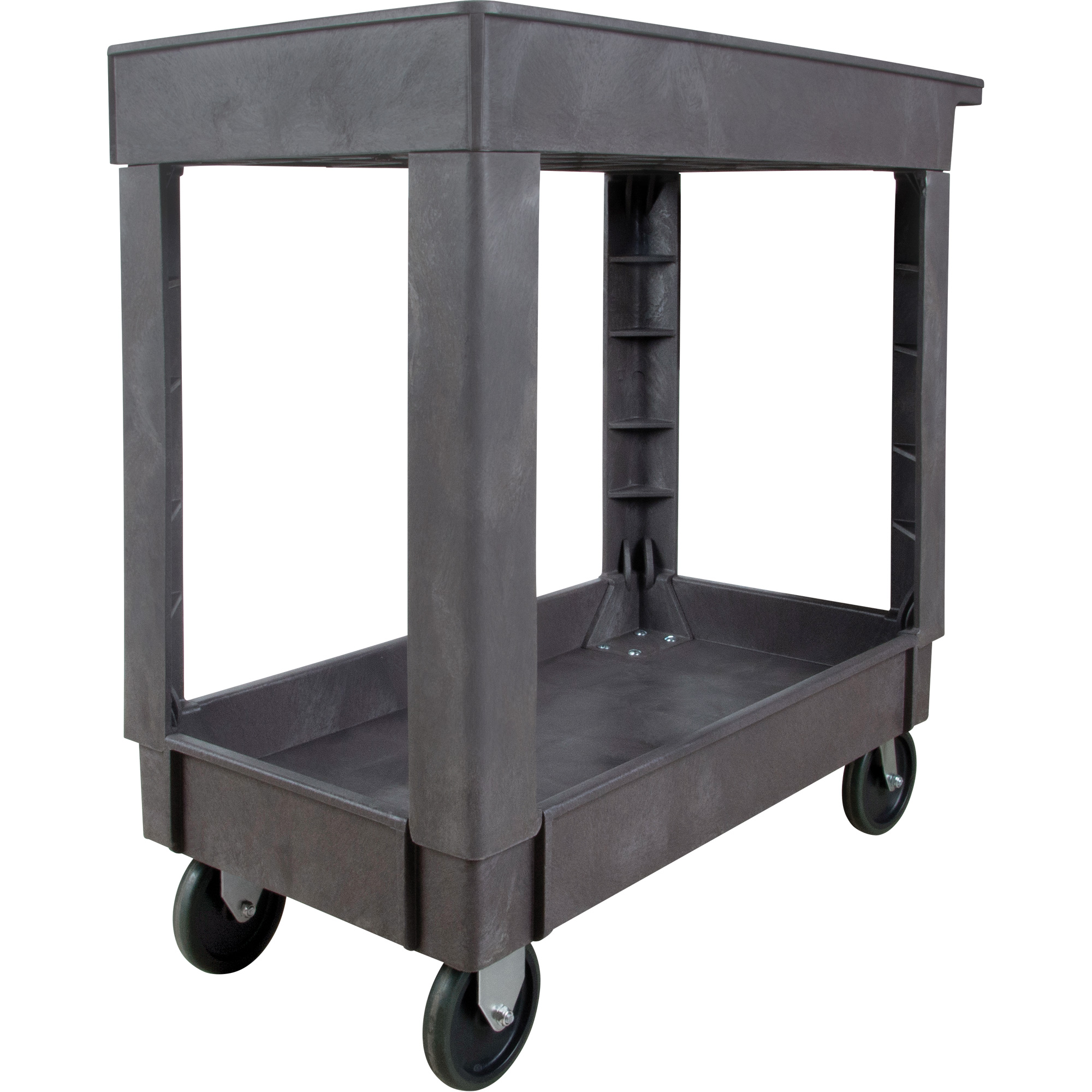 Kleton Utility Service Cart, 2 Tiers, 17-1/2" x 32-1/2" x 34-1/2", 500 ...