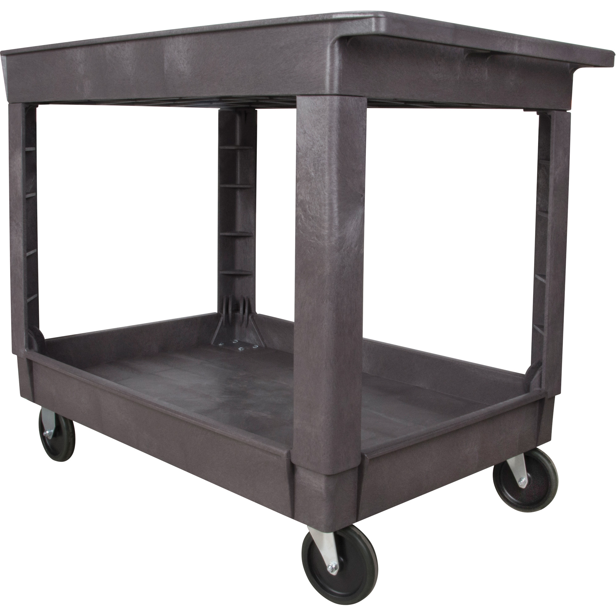 Kleton Utility Service Cart, 2 Tiers, 25-1/2" x 32-1/2" x 40-1/2", 500 ...